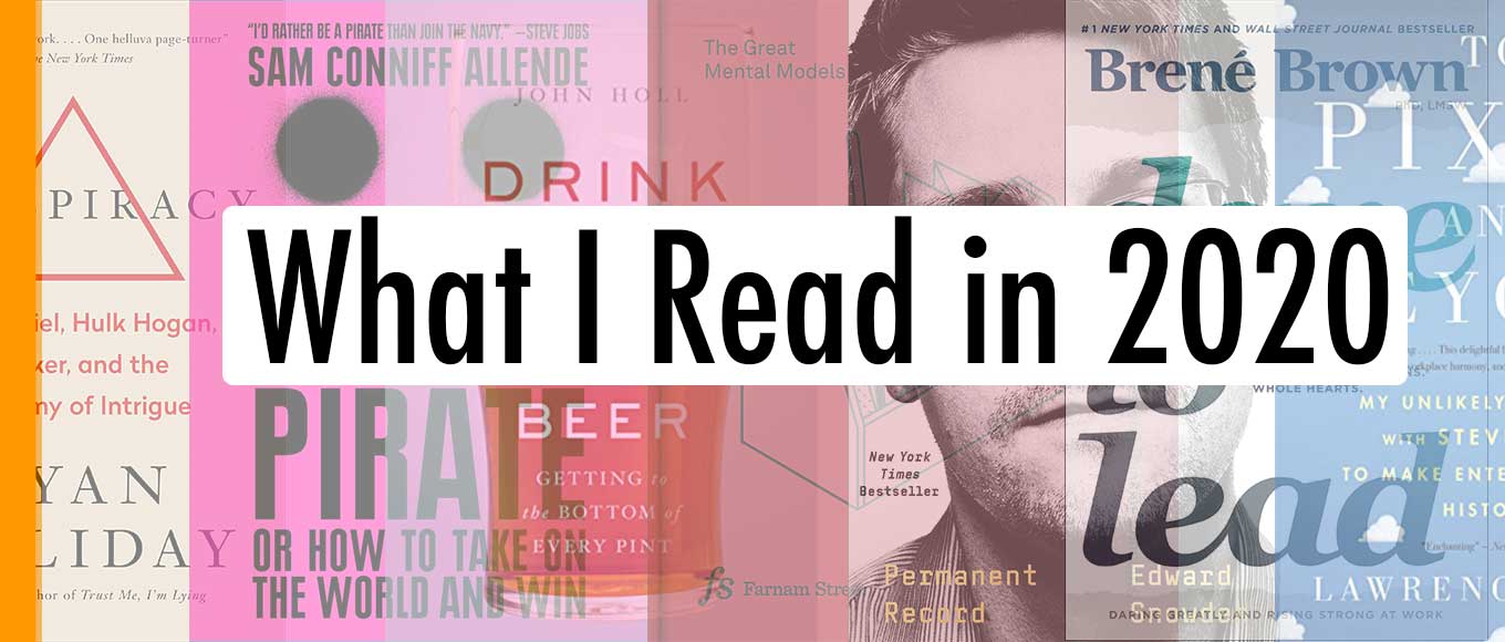 What I Read in 2020 - Tech Photo Guy Aaron Hockley